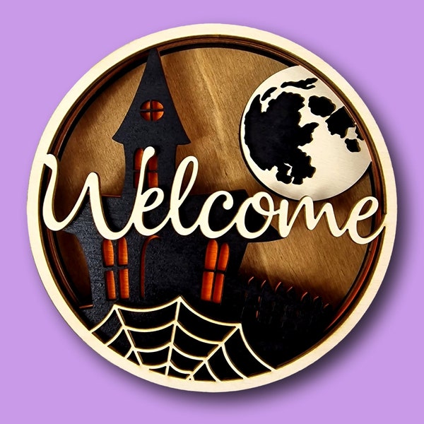 Haunted House Sign - Etsy UK