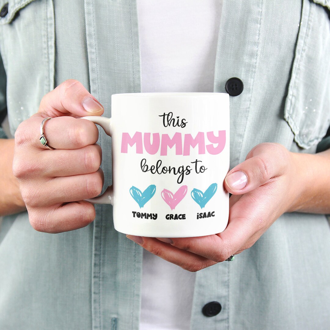 Personalised Mummy Mug | Belongs to Mug | Mummy Belongs to Cup ...