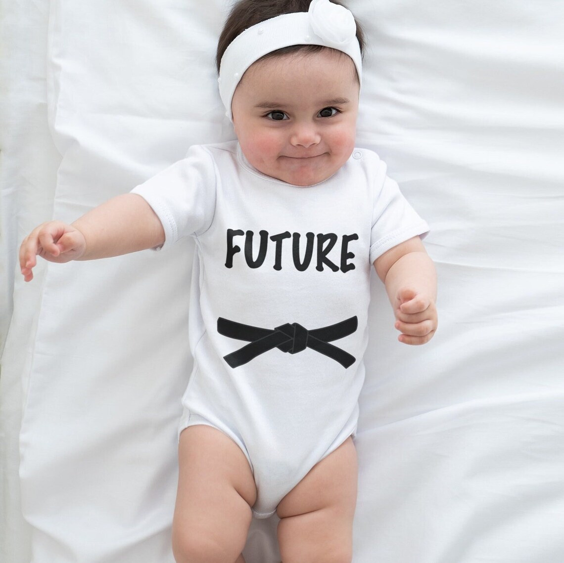 Future Blackbelt Karate, Judo, Taekwondo, Jujutsu - Baby Grow Vest ...