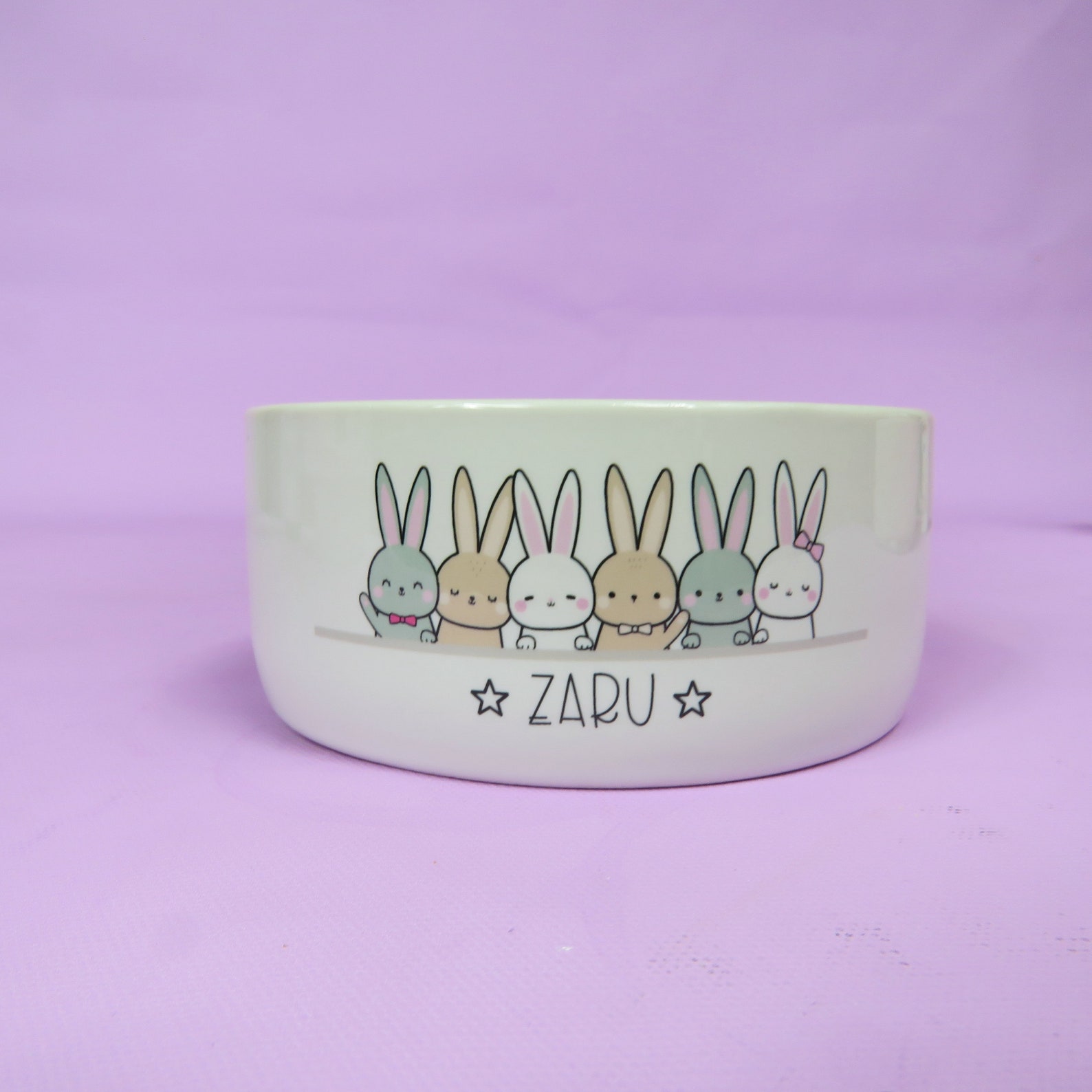 Personalised Rabbit Bowl Rabbit Christmas Gift New Rabbit Present Bunny ...