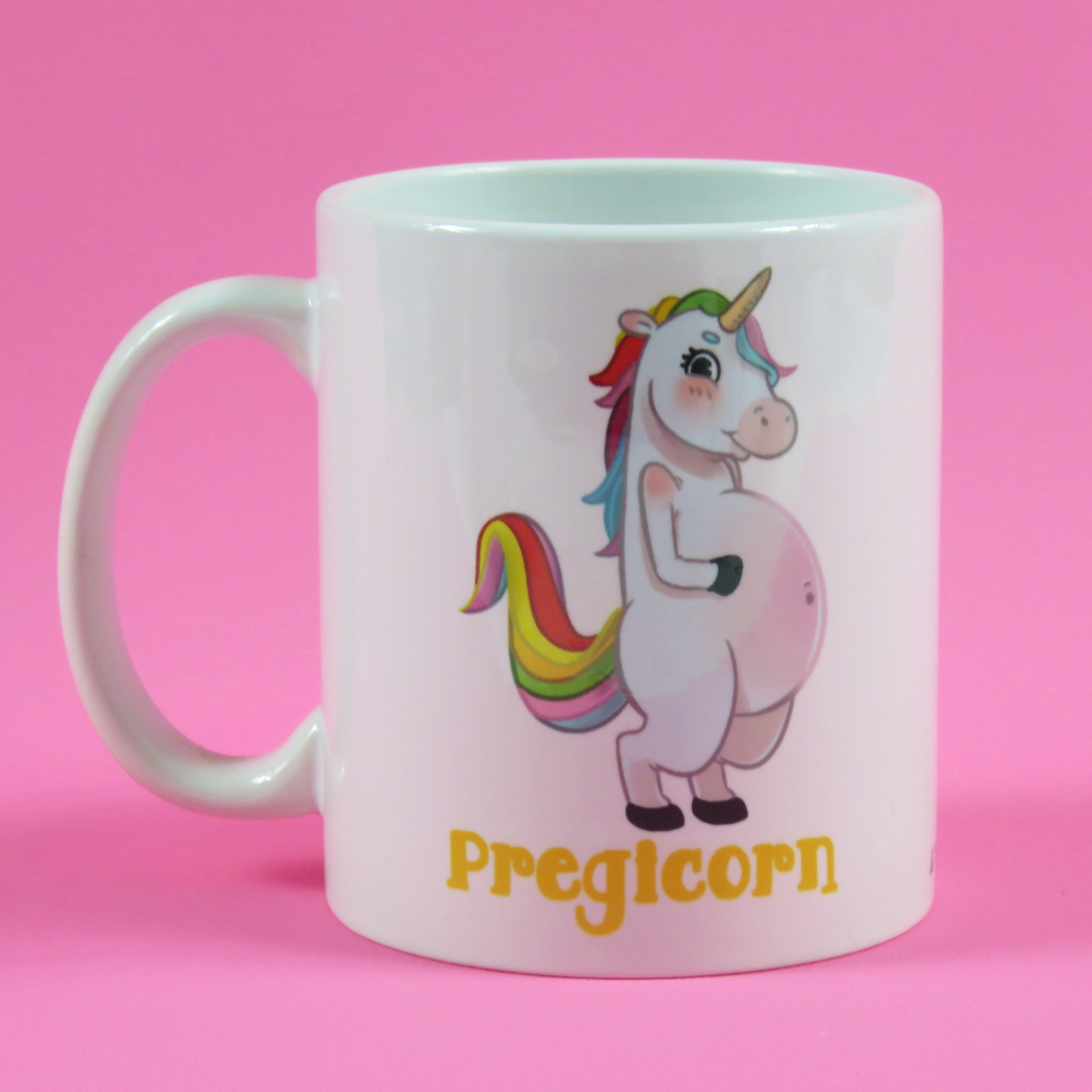 Pregicorn Mug Pregnancy announcement cup Baby announcement Mug | Etsy