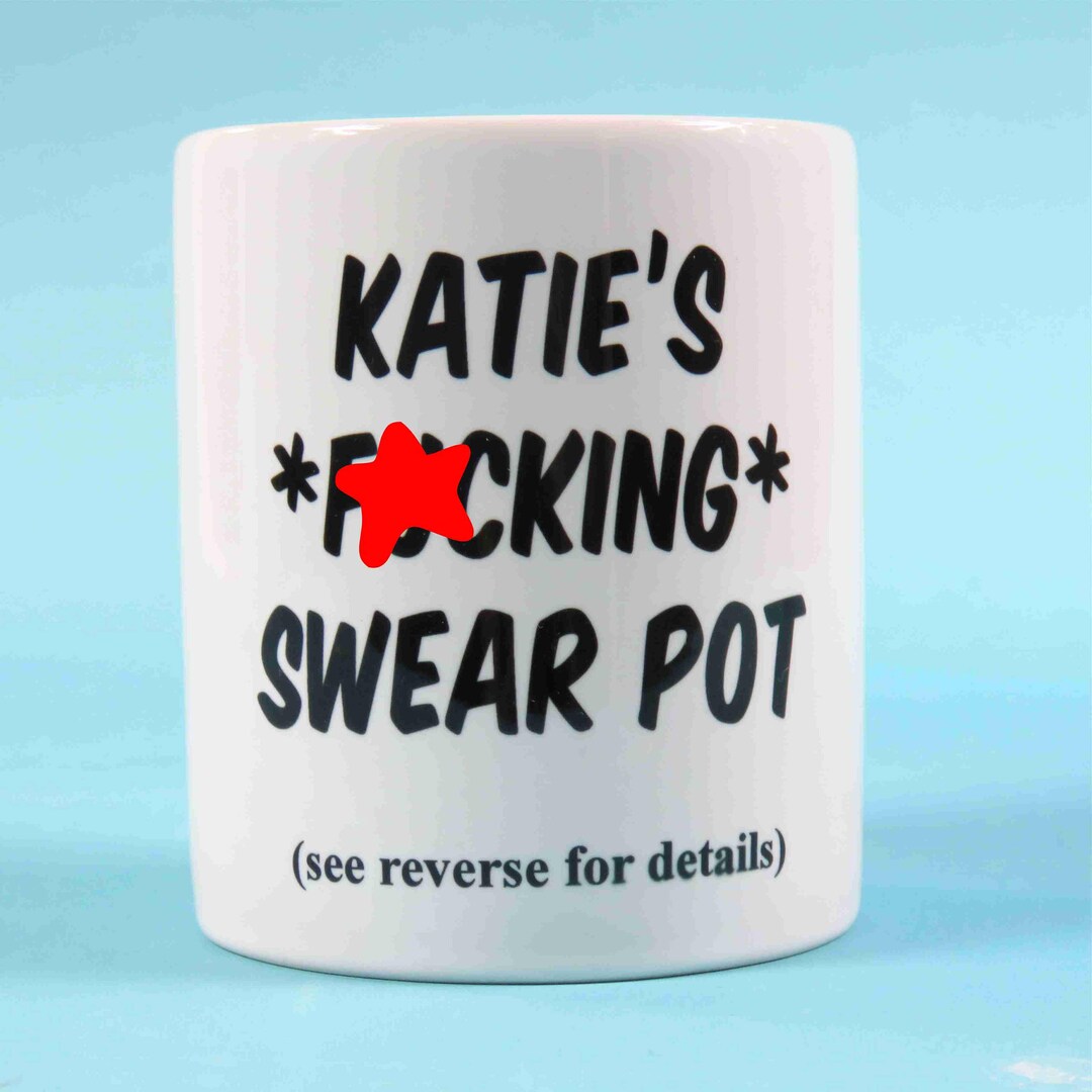 Mature Sweary Money Box, Personlised F*cking Swear Pot ~ Fathers Day ...