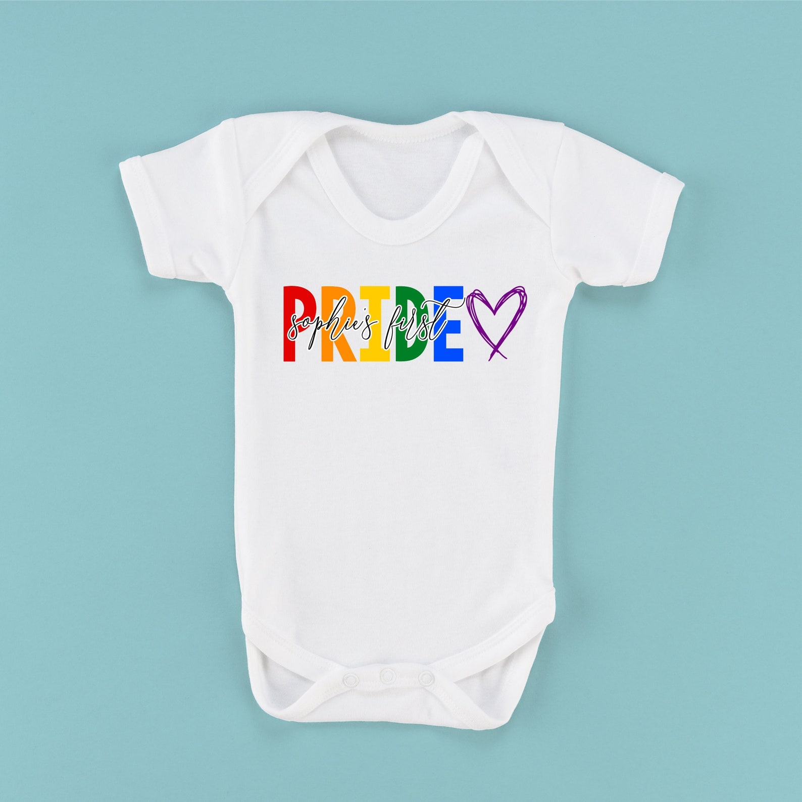 First Pride Baby Vest 1st Pride Outfit Rainbow Gift LGBTQ+ Community ...