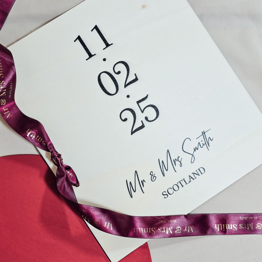 Elegant Wedding Card Book | Boho Wedding Card Keepsake | Personalised ...