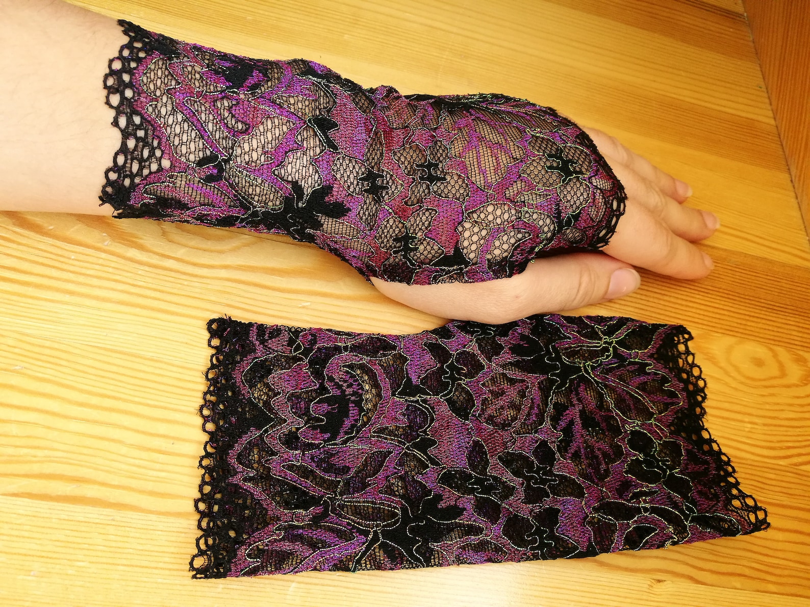 Black Mittens Fingerless Gloves 68' 17 Cm Witch - Etsy