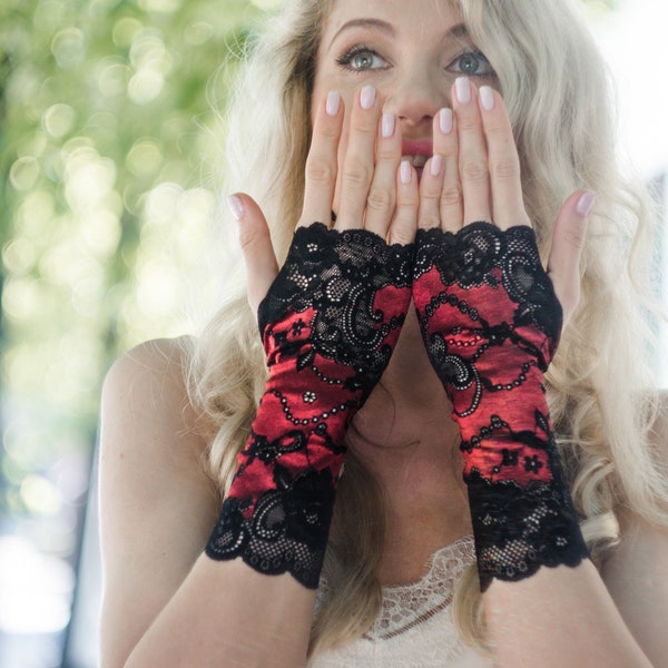 Gothic Gloves - Etsy