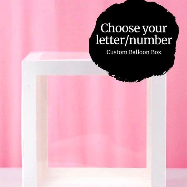 Transparent Box With Letters - Etsy