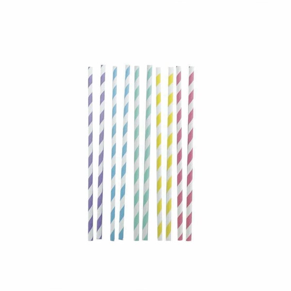 Pastel Paper Straw - Etsy
