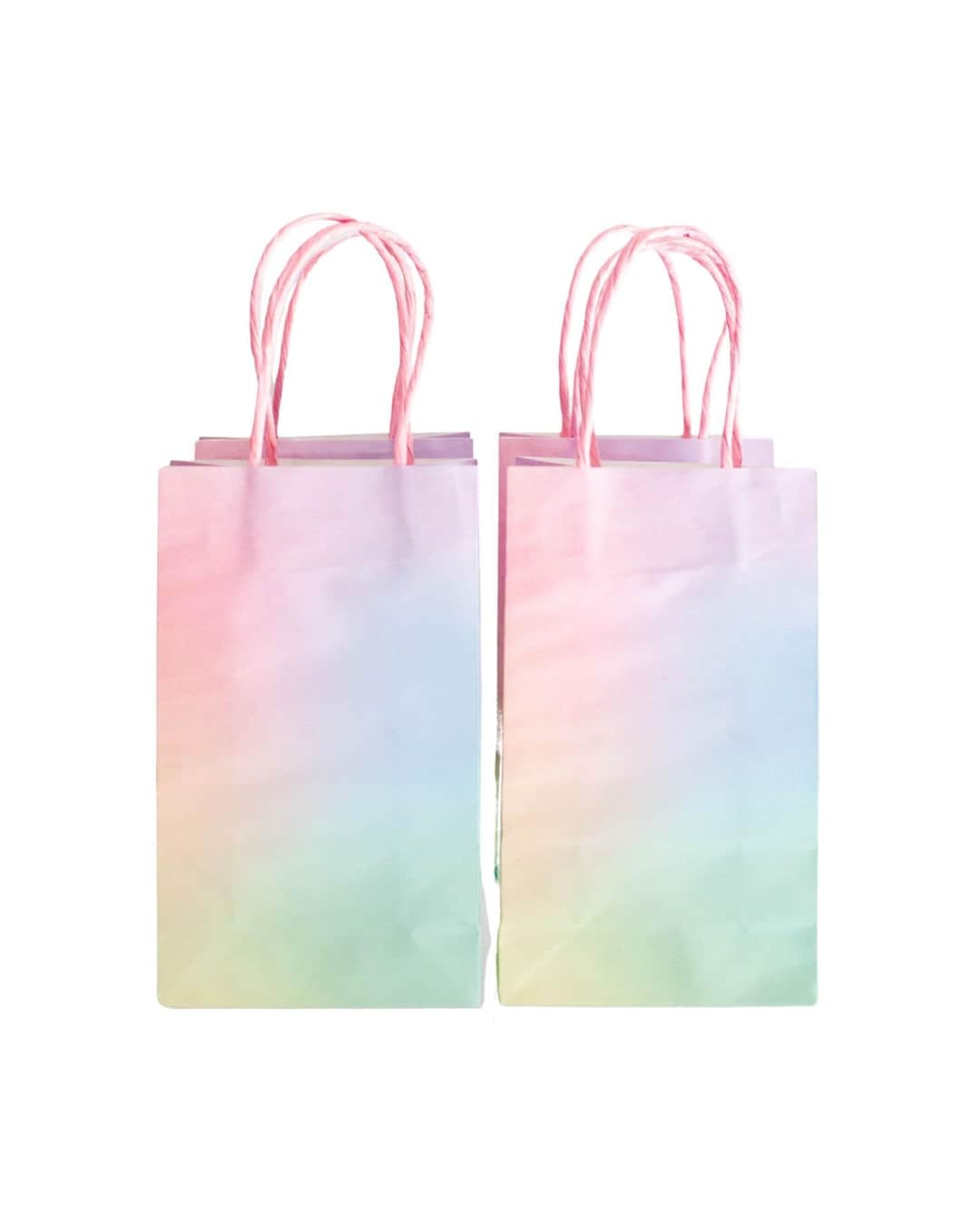 Pastel Ombre Paper Gift Bags | 5 Pack | Favour Bag | Gift Lolly Treat ...