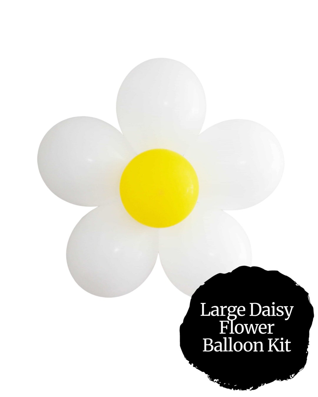Large Daisy Flower DIY Balloon Kit, 5 Pack Balloon Daisies, Party Wall ...
