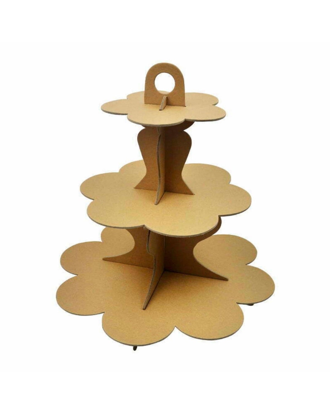 Kraft Cake Stand 3 Tier Cardboard Cupcake Dessert Stand - Etsy