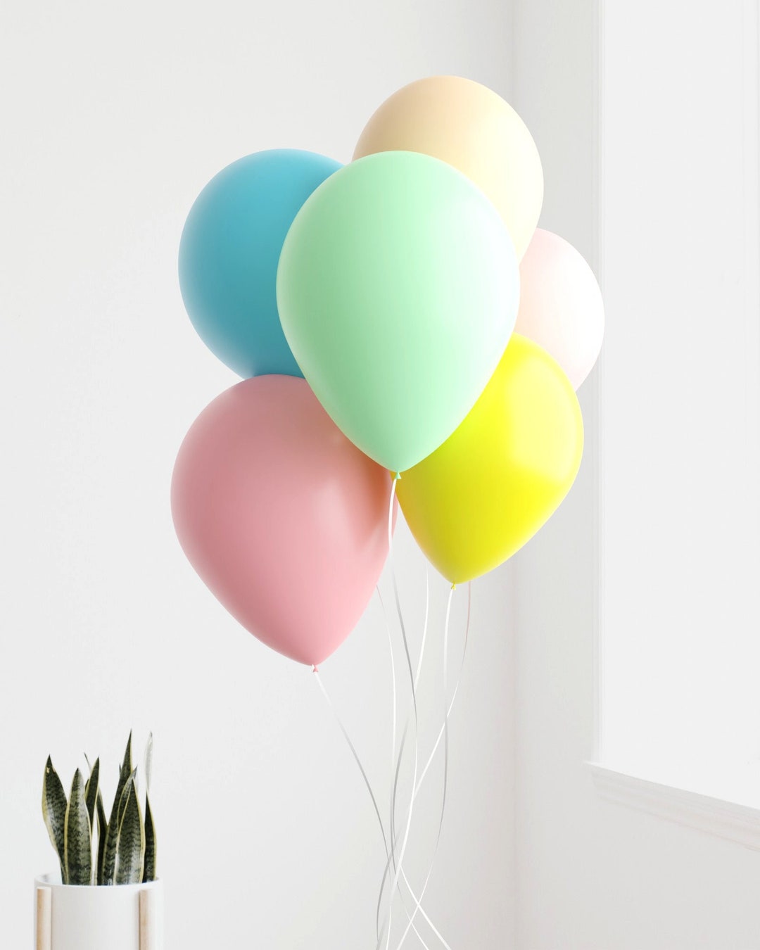 Spring Garden Balloon Bunch, 12 Pack 30cm Latex Balloons, Pastel Party ...