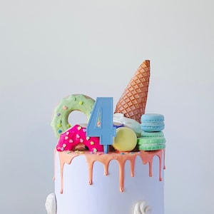 Number 4 Cake Topper (custom Colour) | Party Decorations | Celebration ...