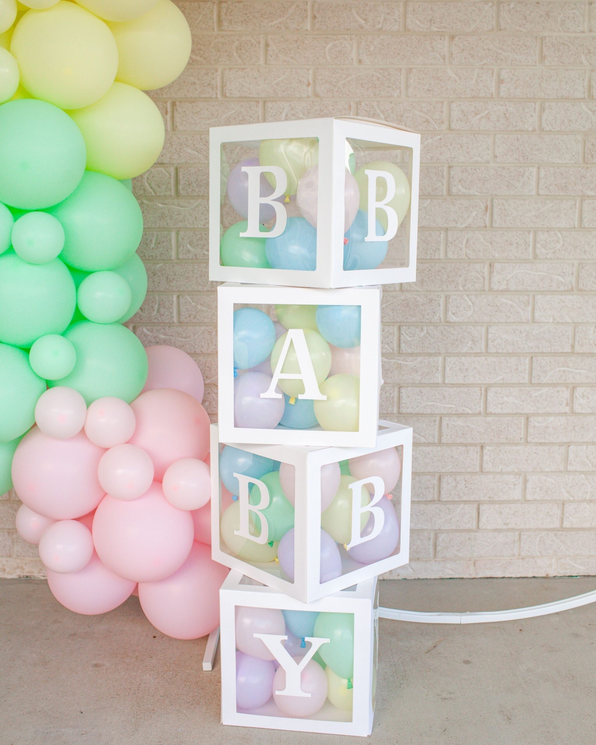 Transparent BABY Balloon Boxes Baby Shower Party Decor 4 Pack - Etsy ...
