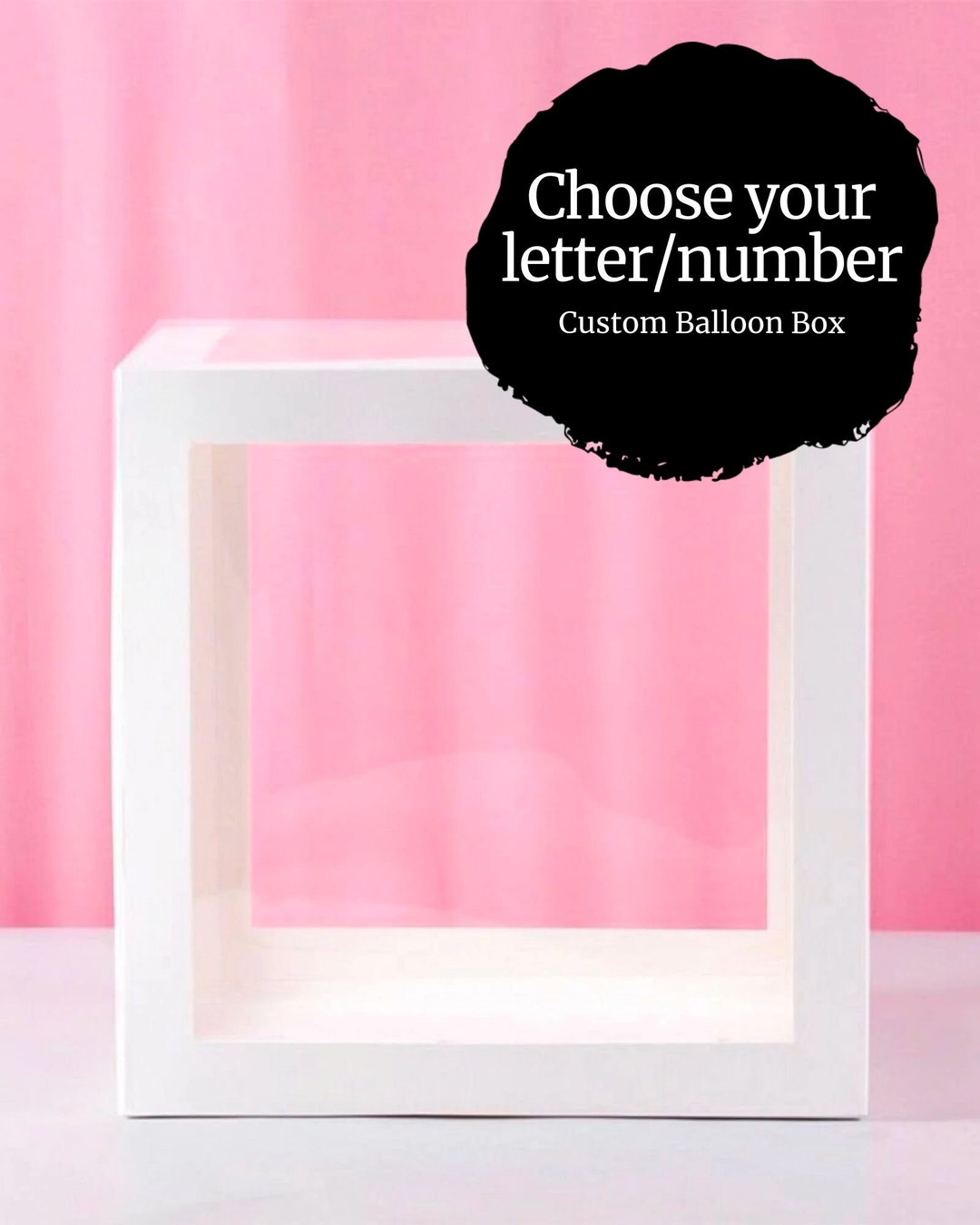 Custom Number/letter Balloon Box | Letters A-Z Numbers 0-9 | DIY Party ...