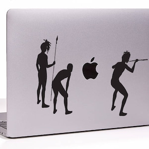 Banksy Primal Natives Hunt MacBook Decal Sticker, Choose Your Size. - Etsy