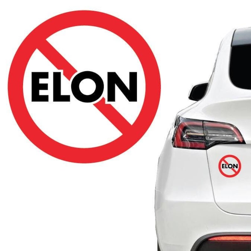 Anti Elon Musk Car Sticker - Etsy