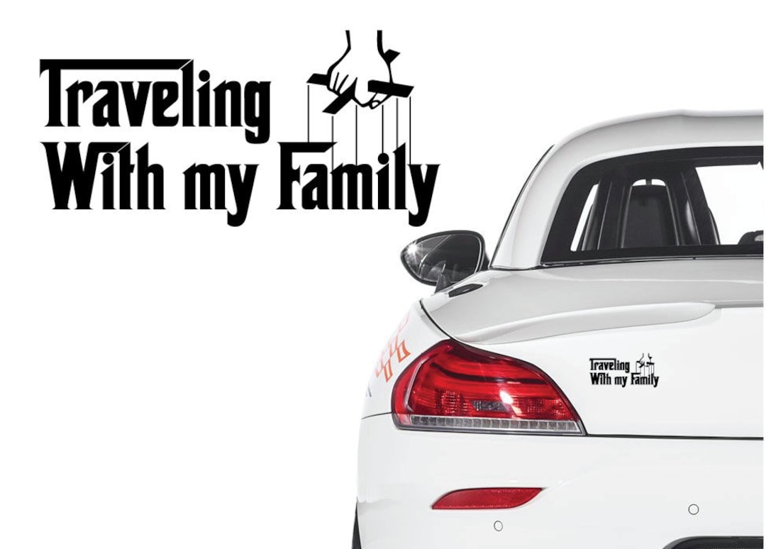 Family on Board Car Decal Bumper Sticker Godfather Inspired - Etsy