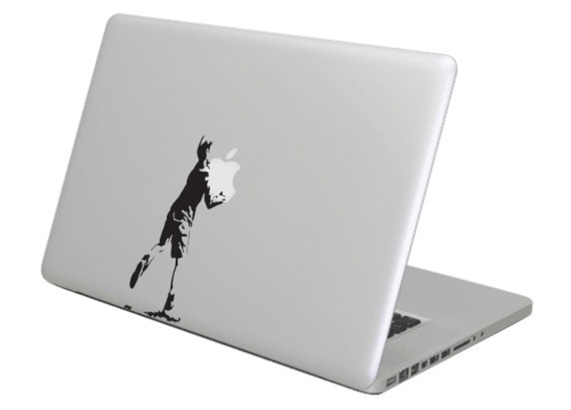 Apple Boy Banksy Macbook Decal Sticker Fits All Sizes. | Etsy