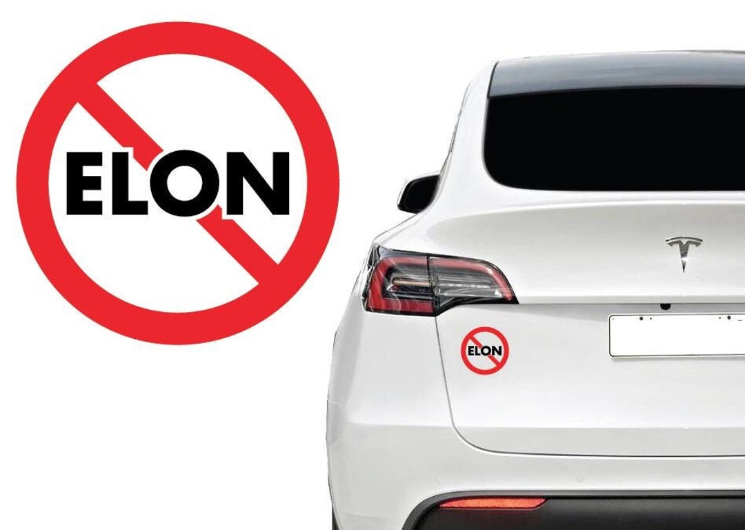 Anti Elon Musk Tesla Car Decal Bumper Sticker - Etsy Canada