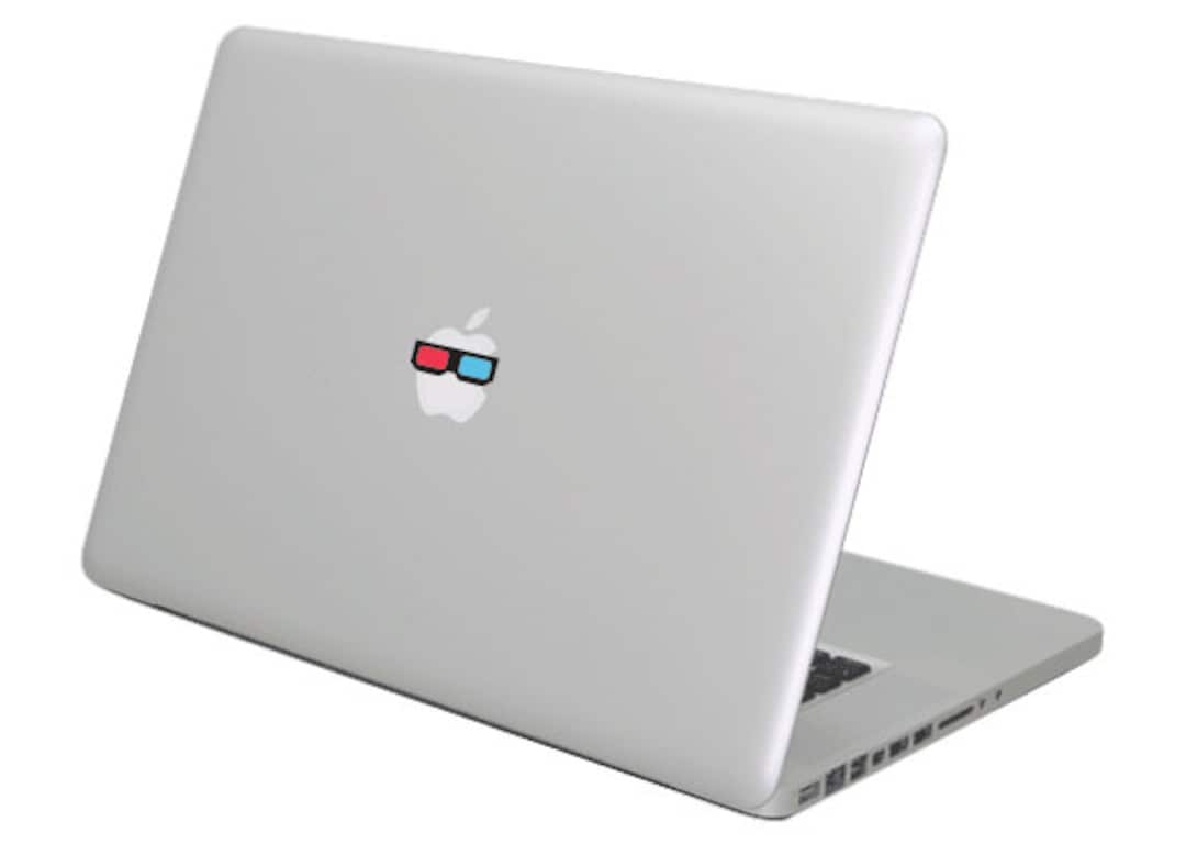 3D Glasses MacBook Decal Fits All Sizes. Laptop People Love Apple Ad ...