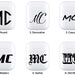 Airpods / Airpods Pro Custom Monogram, Initials (2016 and 2019 Version ...
