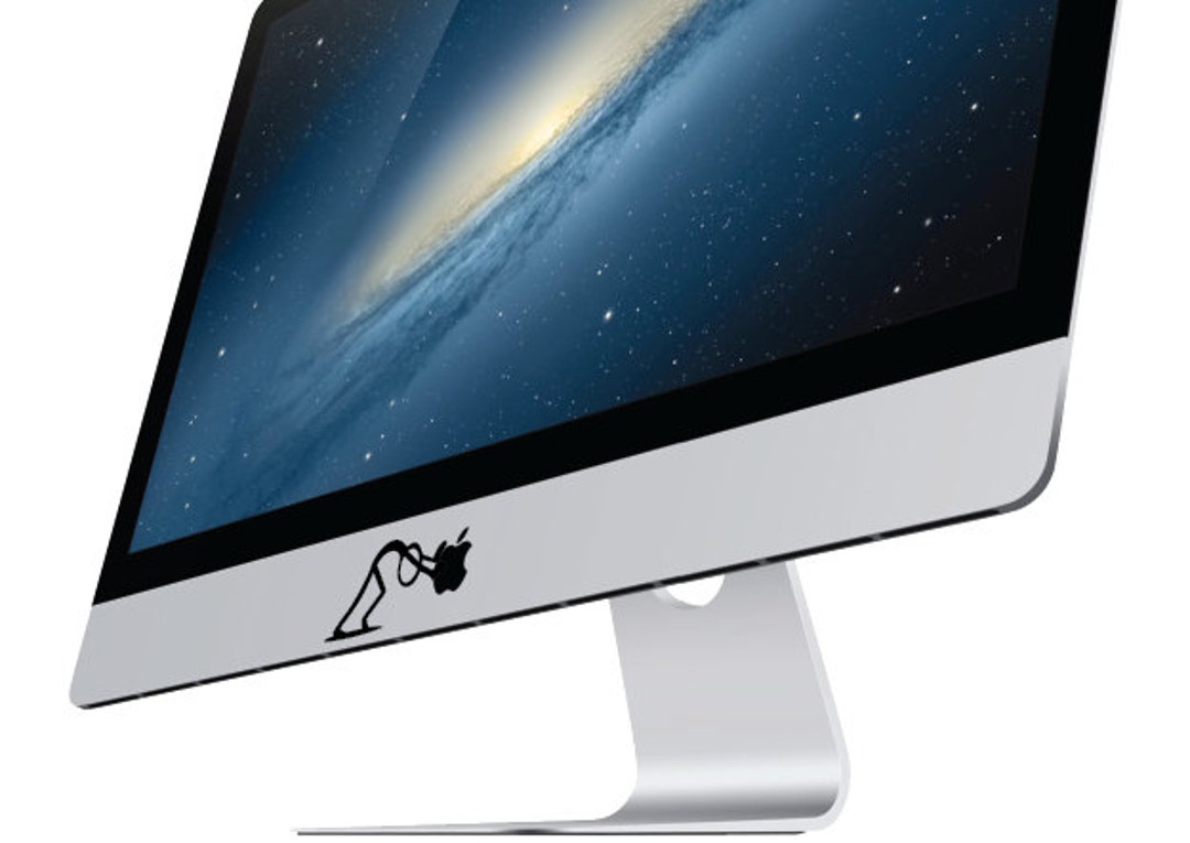 Push Stickman Imac Decal Sticker. - Etsy