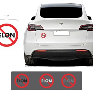 Anti Elon Musk Tesla Car Decal Bumper Sticker - Etsy Australia