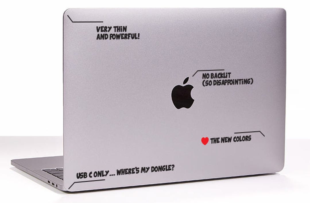 Callout Captions Funny New MacBook Decal Sticker. Choose Your Size. - Etsy