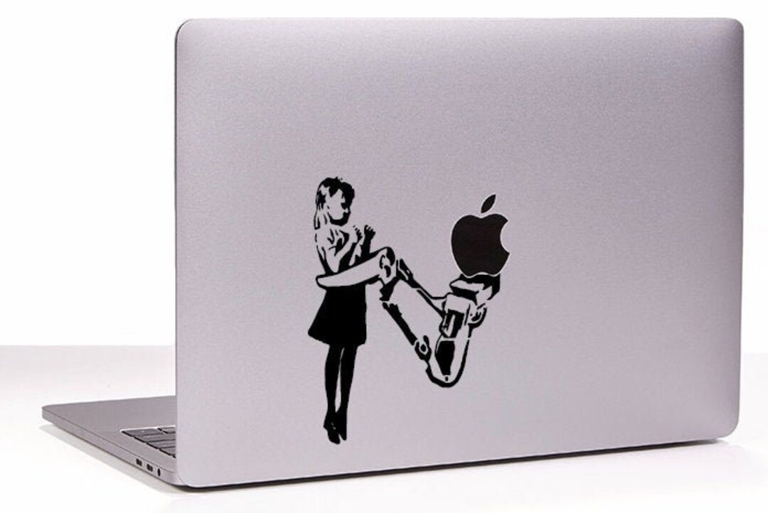 Banksy ATM Machine Girl MacBook Decal Sticker, Choose Your Size - Etsy