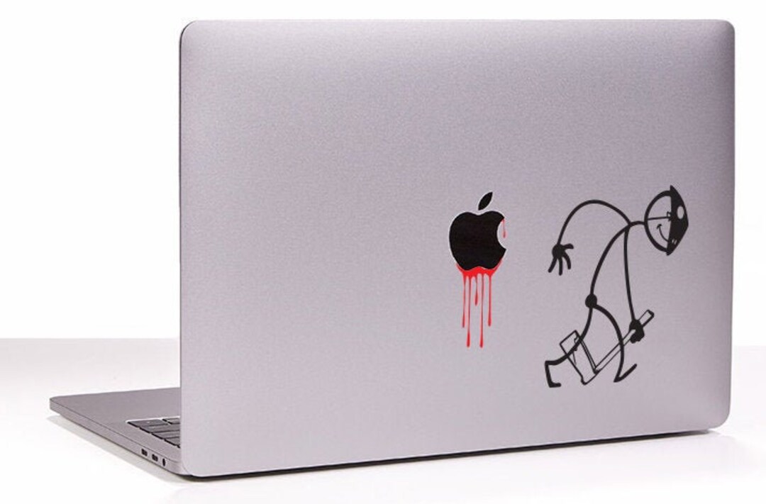 Axe Stick Man Figure MacBook Decal Sticker, Choose Your Size - Etsy