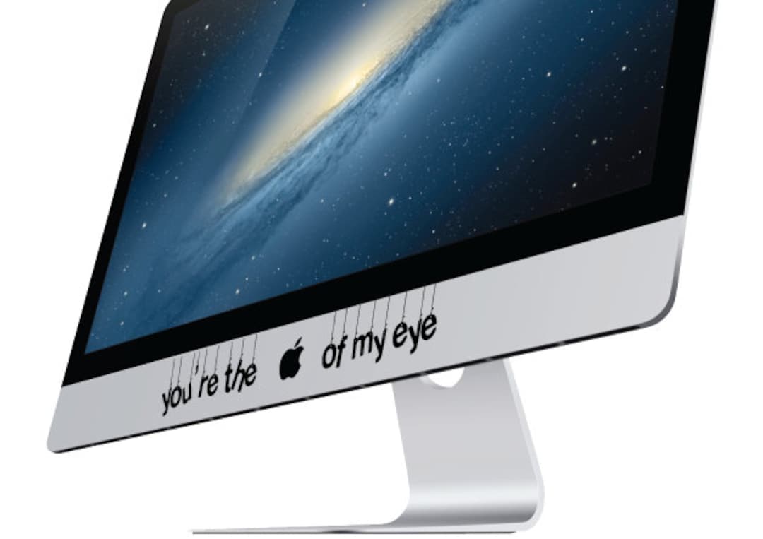 Apple of My Eye Imac Decal Sticker. - Etsy