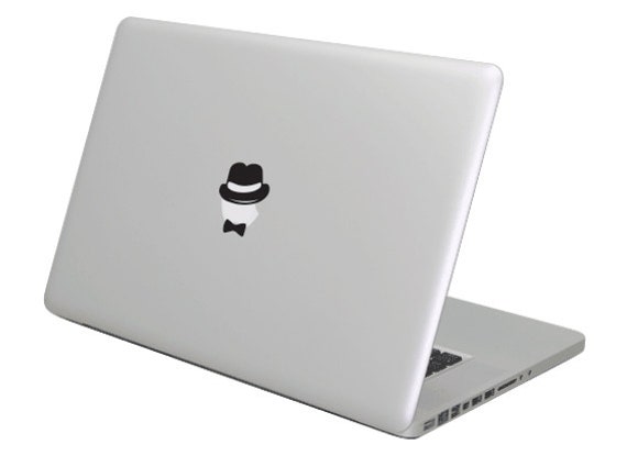 Top Hat/bow Tie Macbook Decal Sticker. Fits All Sizes. Laptop | Etsy