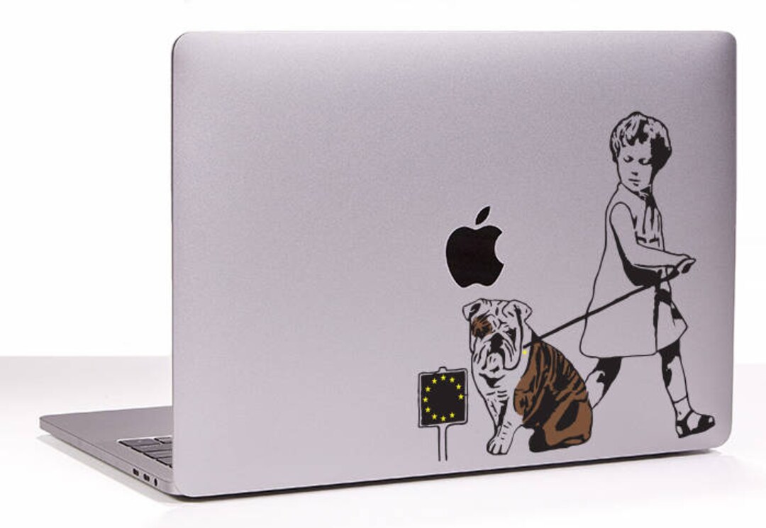 Brexit Bulldog Banksy MacBook Decal Sticker, Choose Your Size - Etsy