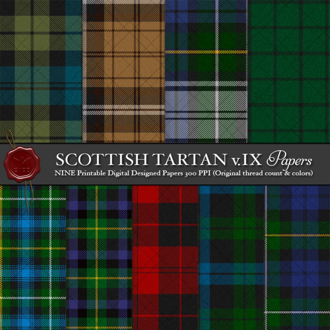 Digital Printable Scottish Tartan Plaid: Highland Clan Campbell ...