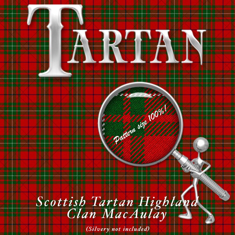 Digital Printable Scottish Tartan Plaid: Highland Clan Macaulay & Clan ...