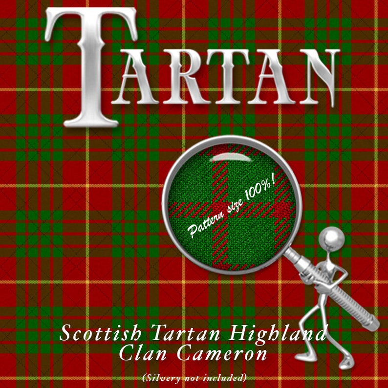Digital Printable Scottish Tartan Plaid: Highland Clan Cameron of ...