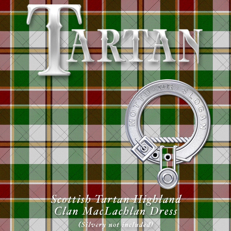 Digital Printable Scottish Tartan Plaid: Highland Clan Maclachlan ...