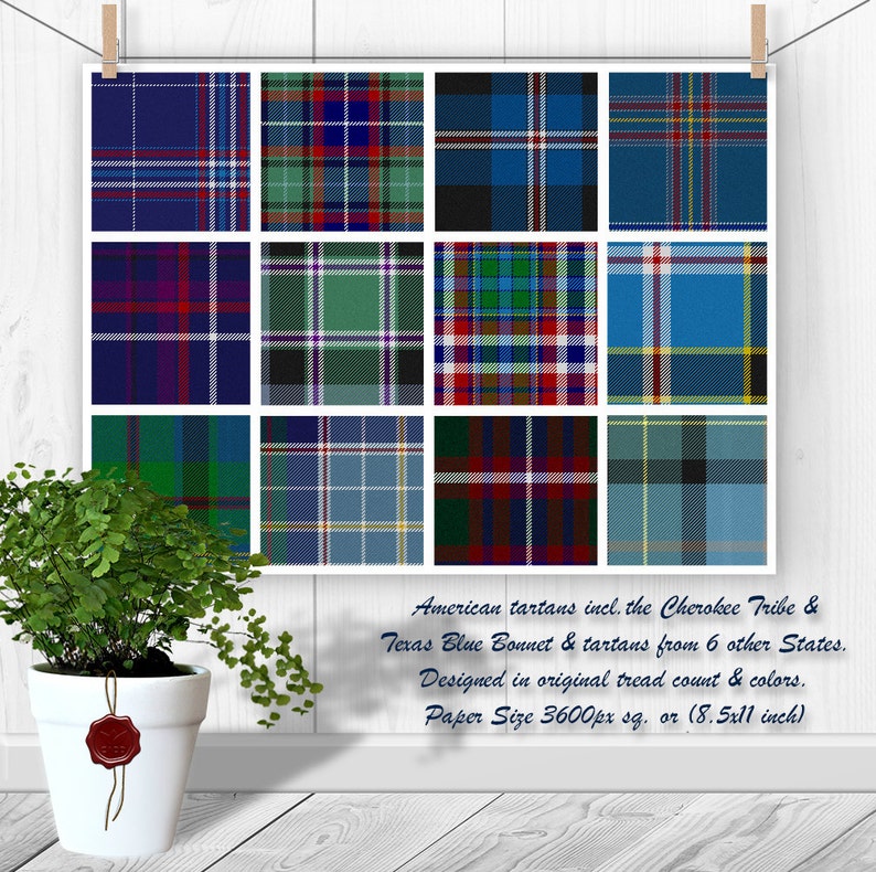 American Tartans / US Tartan, Cherokee, Italian, Jewish, Scottish ...