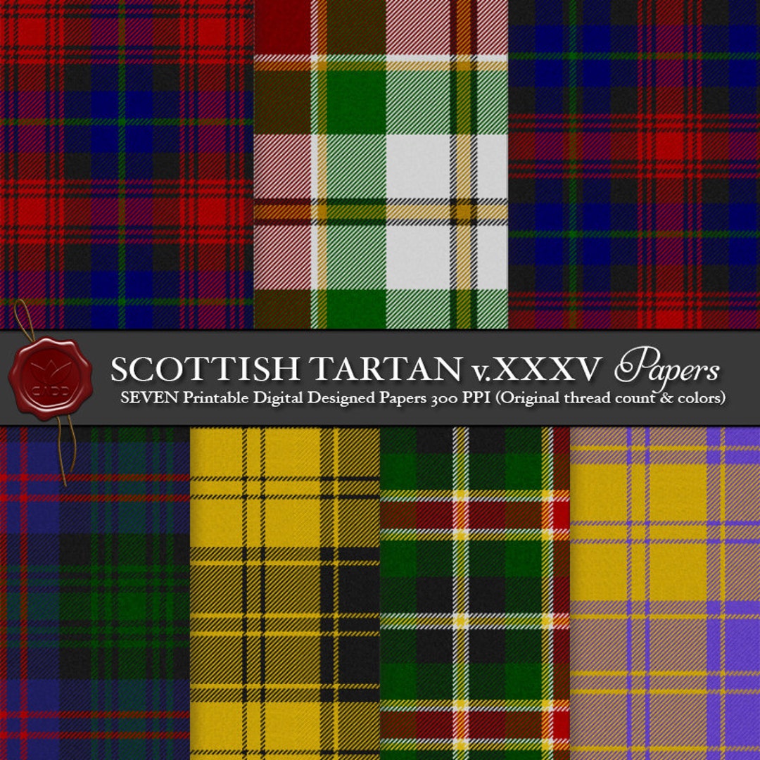Digital Printable Scottish Tartan Plaid: Highland Clan Maclachlan ...