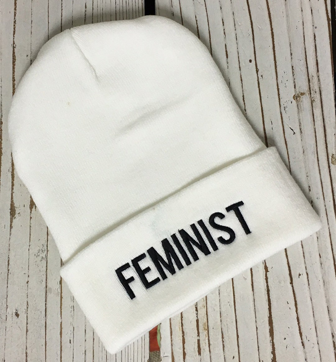 FEMINIST Embroidered Beanie, Women's Rights Beanie, Embroidered Beanie ...
