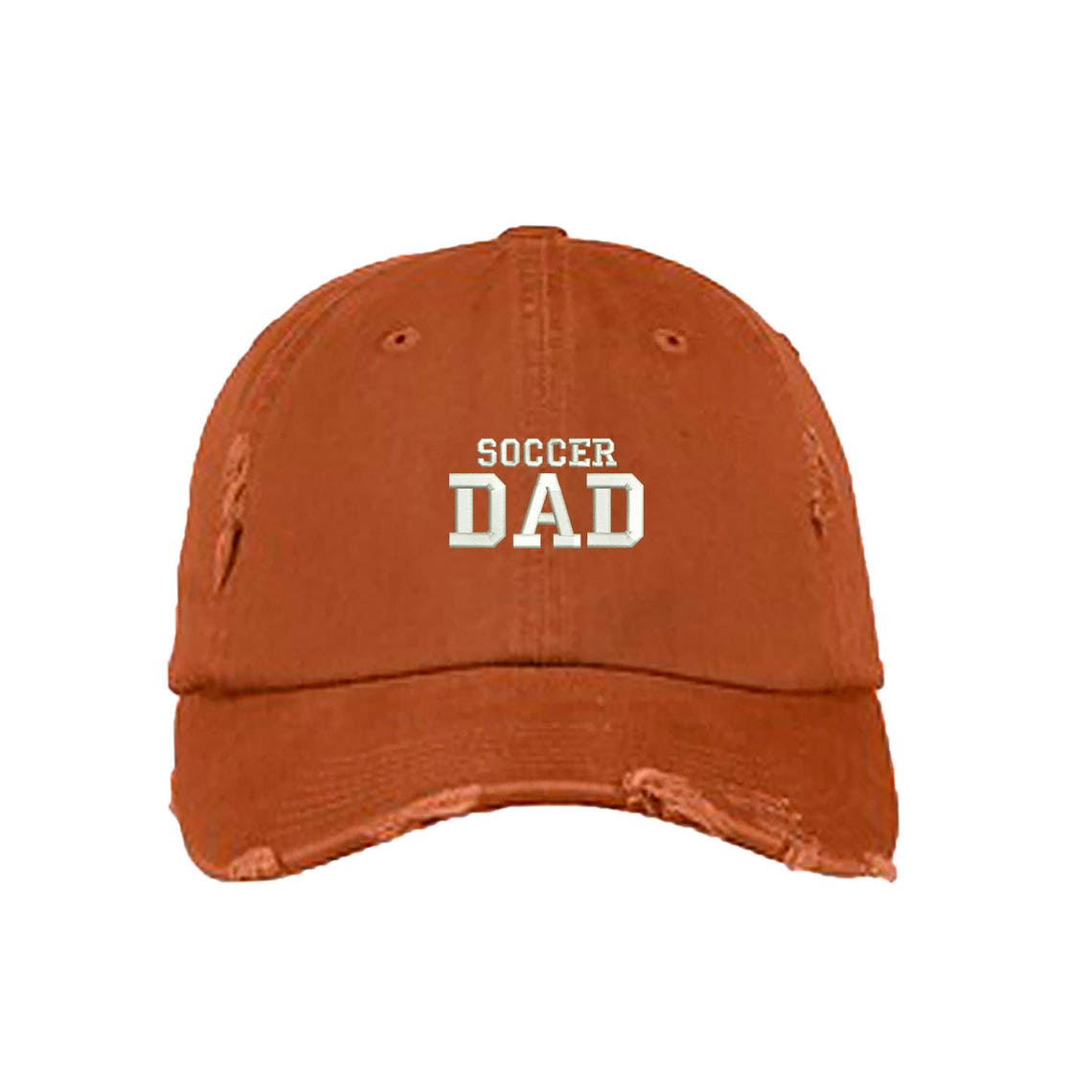 SOCCER DAD Distressed Dad Hat, Embroidered Soccer Fútbol, Low Profile ...