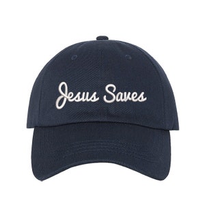 Jesus Saves Baseball Cap Christian Hats Bible Verse Hats Faith Baseball ...