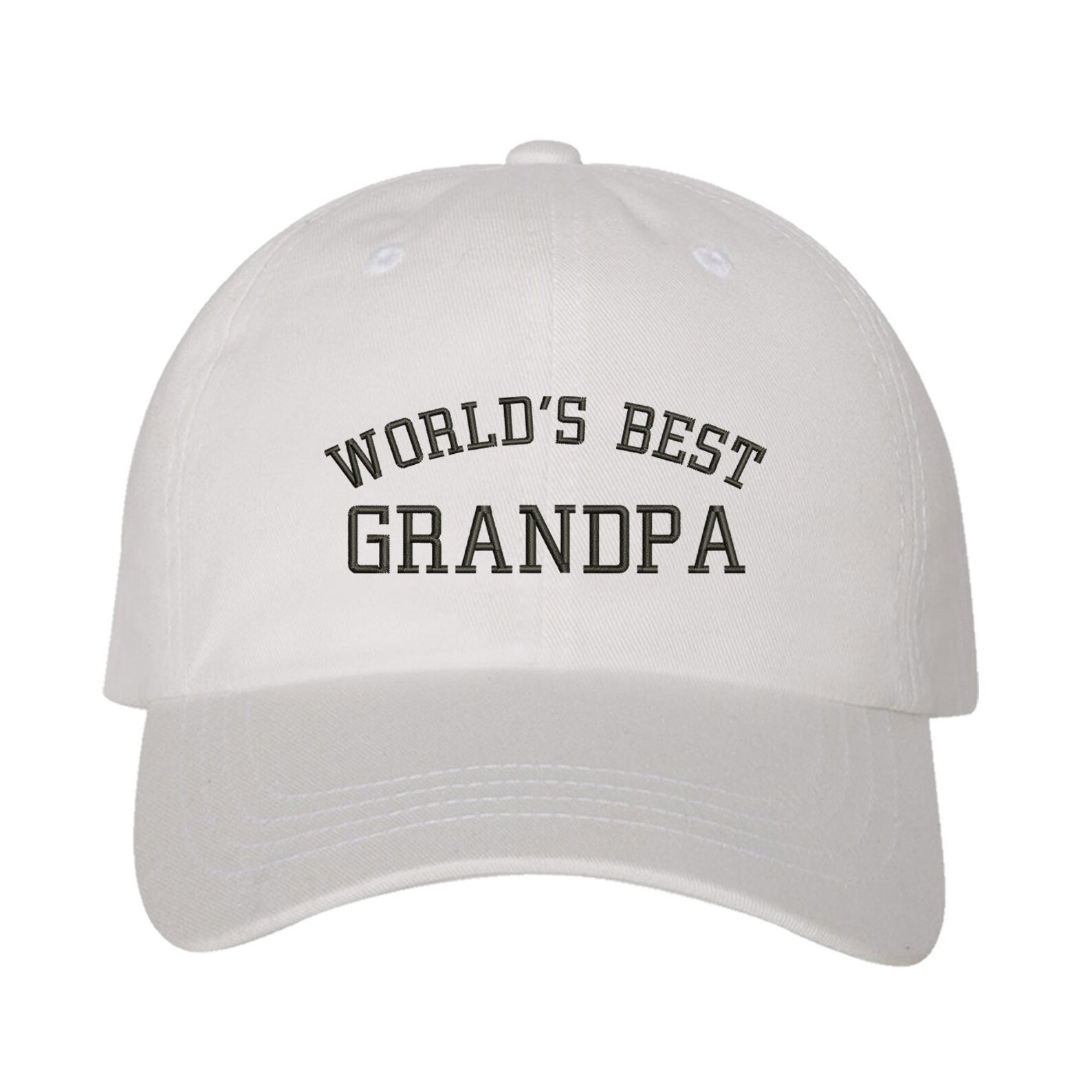 Worlds Best Grandpa Baseball Cap, Fathers Day Hat, Gift for Grandpa ...