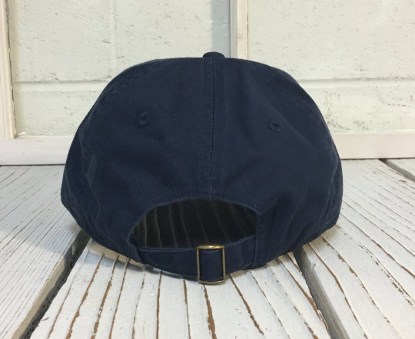 Peach Embroidered Navy Blue Hat, Peach Baseball Cap, Embroidered Peach ...