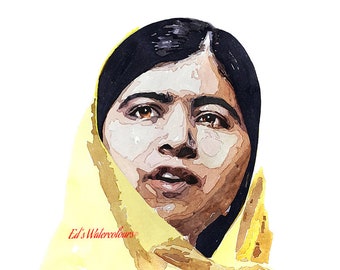 Malala Yousafzai Png, Malala Yousafzai Print, Malala Yousafzai Powerful ...