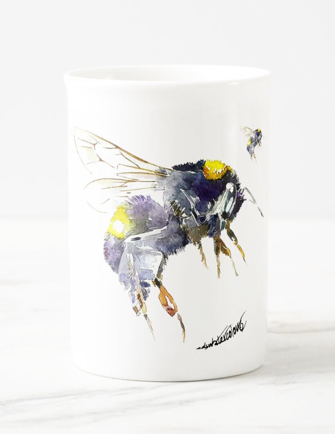 Bee Windsor Fine Bone China Mug 10 Oz- Bee Coffee Mug, Bumblebee Gift ...