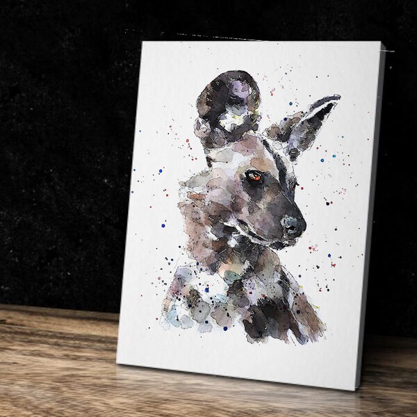 African Wild Dog Wall Art - Etsy