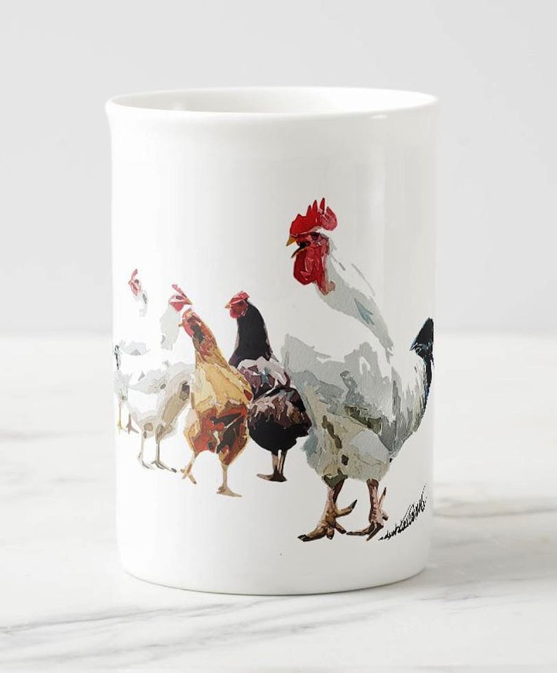 Chickens Windsor Fine Bone China Mug 10 Oz Chickens Coffee | Etsy UK