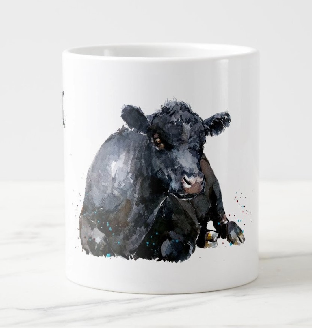 Aberdeen Angus Cow Ceramic Mug 15 Oz- Aberdeen Angus Cow Coffee Mug ...